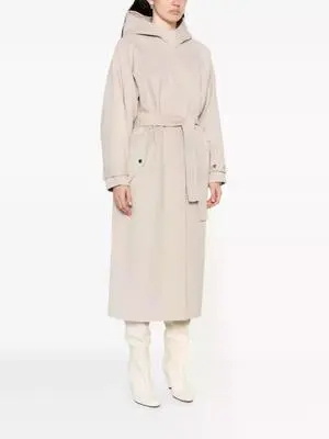 Pinko Hooded Belted Coat