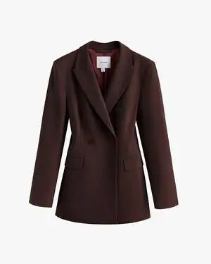 Cuyana Wool Cinched Blazer - Fondant