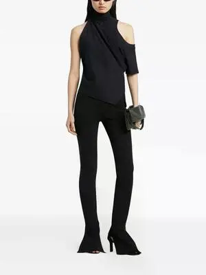 COURREGES Twisted Mock-neck Blouse