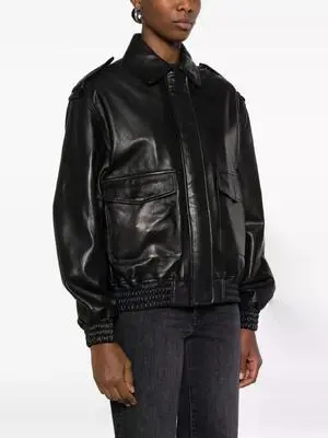 ARMA Leather Bomber Jacket