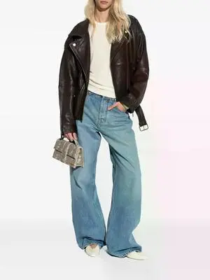BY MALENE BIRGER Logo-embroidered Long-sleeve Top