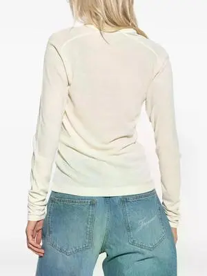 BY MALENE BIRGER Logo-embroidered Long-sleeve Top