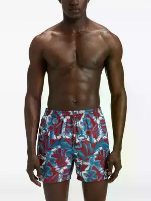 BOSS Floral-pattern Swim Shorts