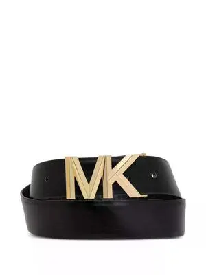 Michael Kors Monogrammed Leather Belt