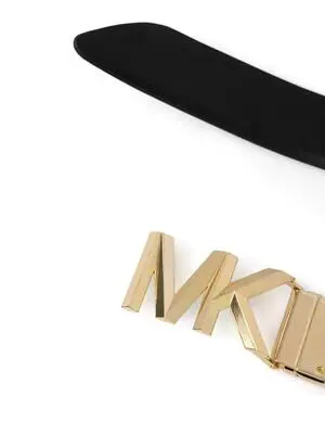 Michael Kors Monogrammed Leather Belt