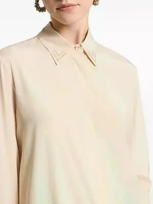 Peserico Embroidered-collar Shirt