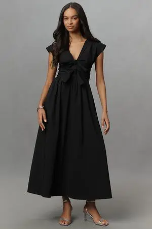 Hunter Bell Calista Bow Midi Dress