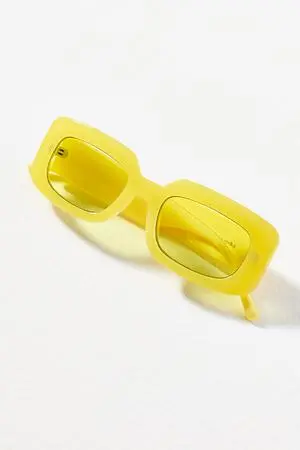 INDY Dolly Rectangle Sunglasses - Yellow