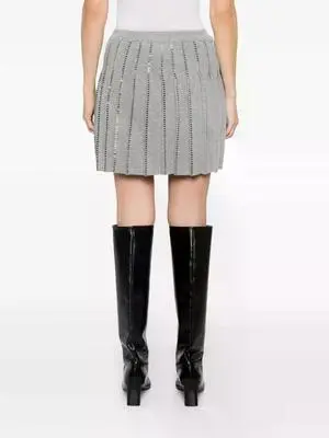 Ermanno Scervino Sequin-embellished Pleated Skirt
