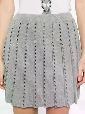 Ermanno Scervino Sequin-embellished Pleated Skirt