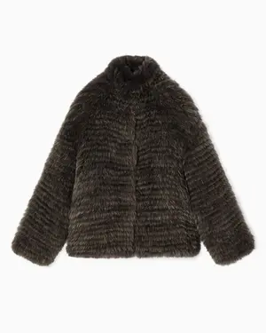 Giorgio Armani Faux Fur Outerwear For Women
