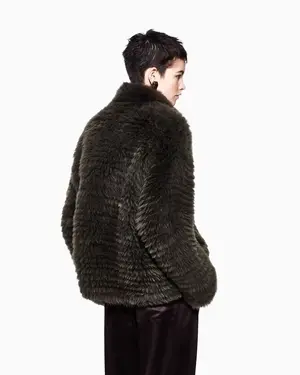 Giorgio Armani Oversized Cashmere Blouson - Brown