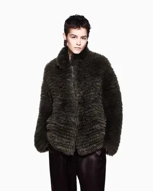 Giorgio Armani Oversized Cashmere Blouson - Brown