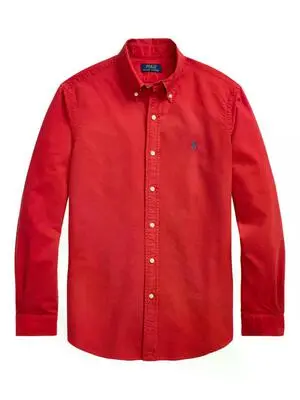 Ralph Lauren Embroidered-logo Shirt - Red