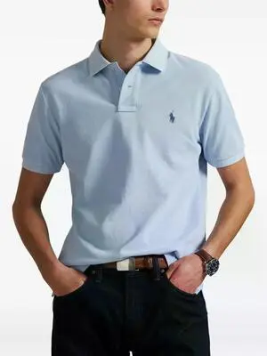 Polo Ralph Lauren Embroidered-logo Polo Shirt - Blue