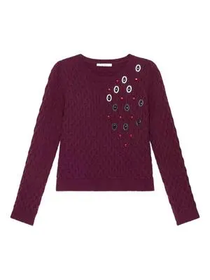 Malìparmi Embellished Cable-knit Sweater