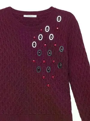 Malìparmi Embellished Cable-knit Sweater