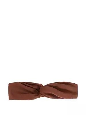 LYGIA & NANNY Bethania Twist-detail Head Band - Brown