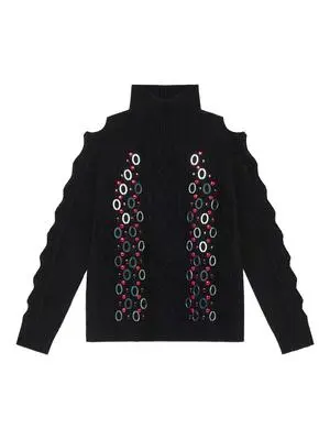Malìparmi Cable-knit Embellished Sweater