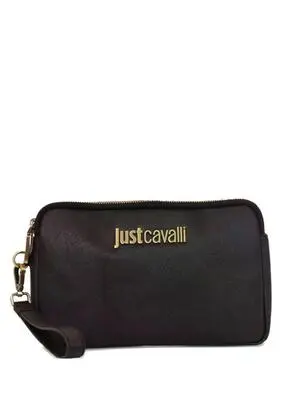 Just Cavalli Logo-lettering Messenger Bag - Black