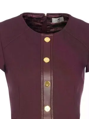 Elisabetta Franchi Double-layer Crepe Mini Dress