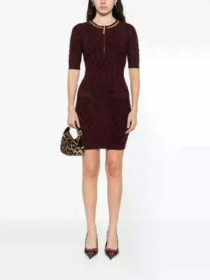 Elisabetta Franchi Chain-embellished Mini Dress - Red