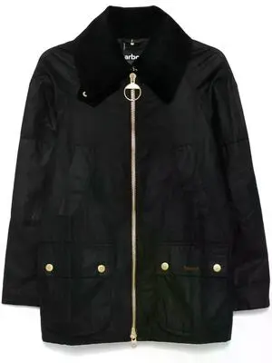 Barbour Allerston Cotton Wax Coat - Black