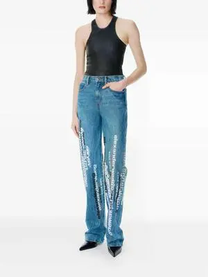 Alexander Wang Logo-print Jeans