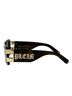 Philipp Plein Havana Sunglasses Spp129v0722 - Black