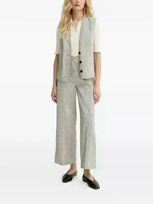 SESSUN Striped Cotton Trousers