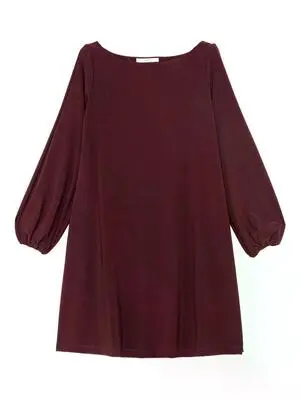 Malìparmi Boat-neck Balloon-sleeve A-line Dress