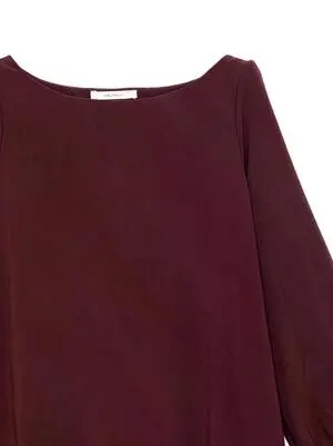 Malìparmi Boat-neck Balloon-sleeve A-line Dress