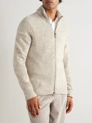 Canali Wool-blend Zip-up Cardigan