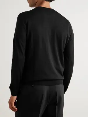 SLOWEAR Incotex Zanone Cashmere And Silk-blend Sweater