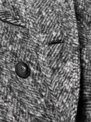 Canali Brushed Herringbone Overcoat