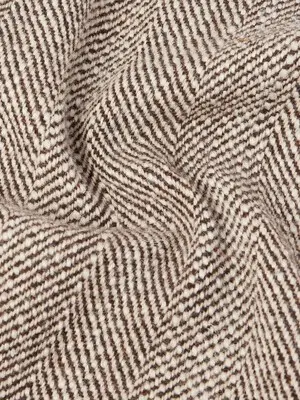 DE PETRILLO Herringbone Wool-blend Bomber Jacket