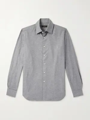SLOWEAR Incotex Glanshirt Cotton-flannel Shirt