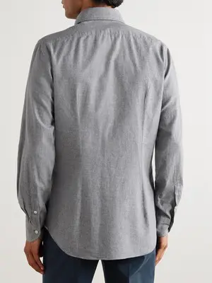 SLOWEAR Incotex Glanshirt Cotton-flannel Shirt