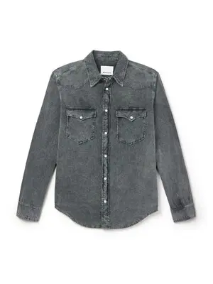 MARANT Vasco Cotton-corduroy Shirt - Black
