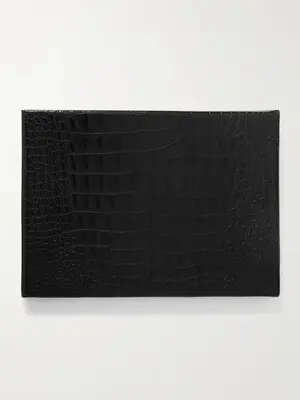 TOM FORD Croc-effect Patent-leather Document Holder