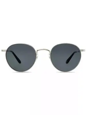 Garrett Leight Round Frame Sunglasses - Silver