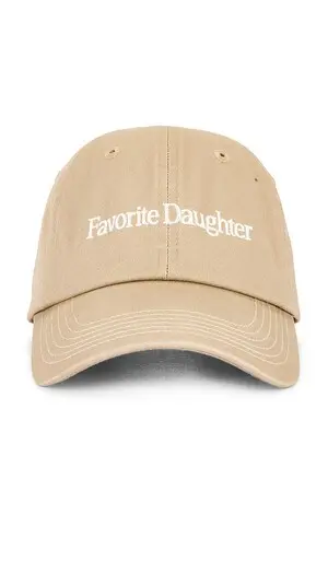 FAVORITE DAUGHTER Classic Logo Baseball Cap - Taupe