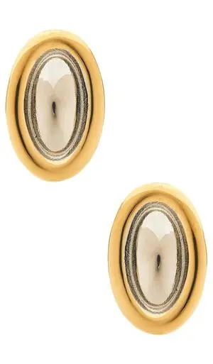 GALLEY LOS ANGELES Ash Stud Earrings - Gold