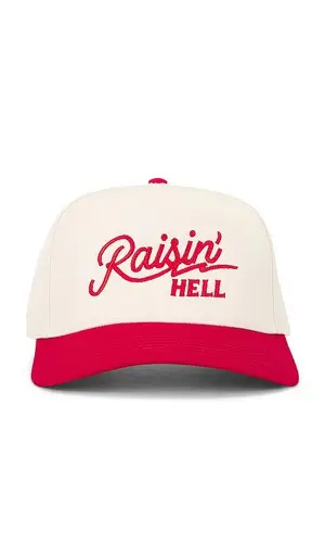 FRIDAY FEELIN Raisin Hell Cap Cream & Red