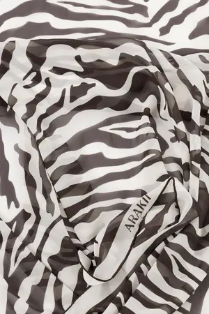 Arakii Silk Scarf - Zebra