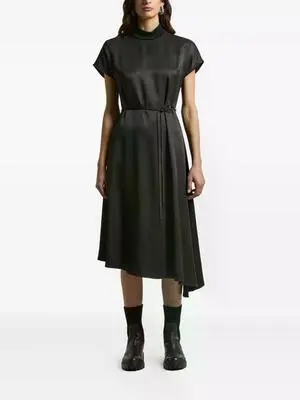 Peserico Mock-neck Asymmetrical Hem Dress