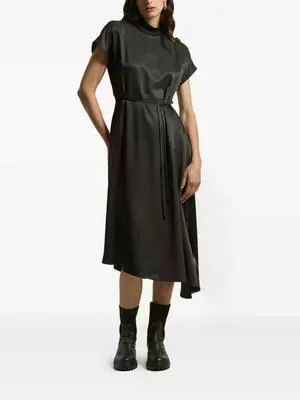 Peserico Mock-neck Asymmetrical Hem Dress