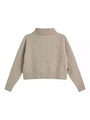 RRD Diamond Pattern Turtleneck Sweater