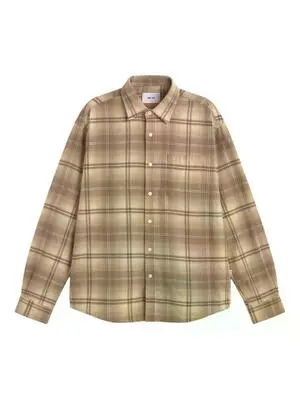 Nn07 Check-pattern Long-sleeve Shirt