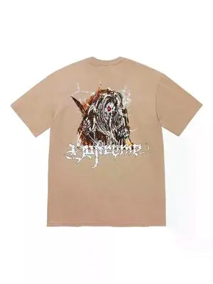 Supreme Graphic-print T-shirt - Brown